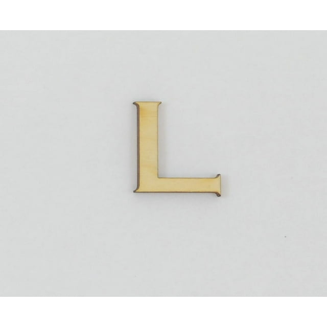 1 Pc, 8 Inch X 1/4 Inch Thick Wood Letters L In The Copperplate Gothic ...