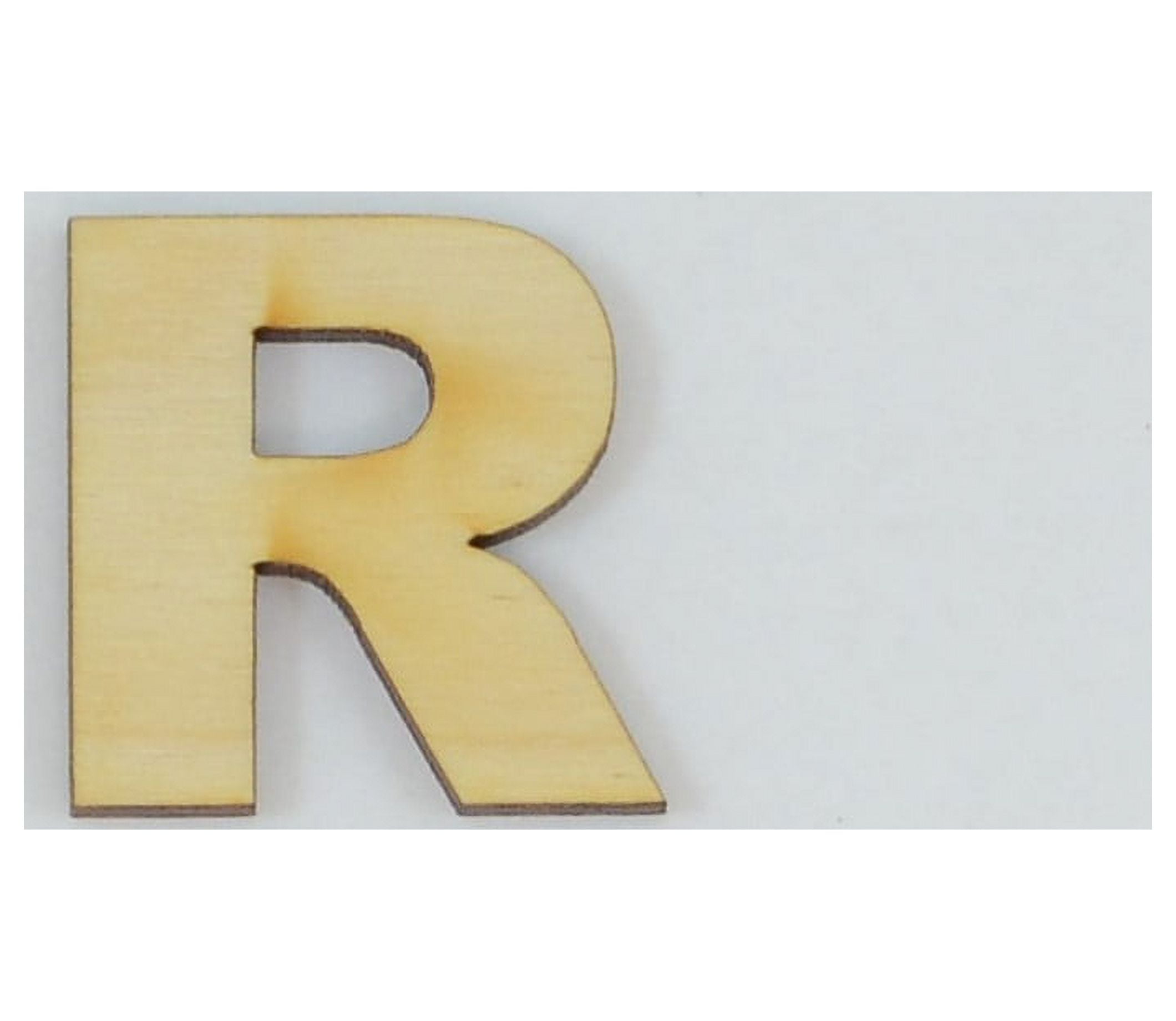 1 Pc, 8 Inch X 1/8 Inch Thick Wood Letters R In The Arial Font For ...