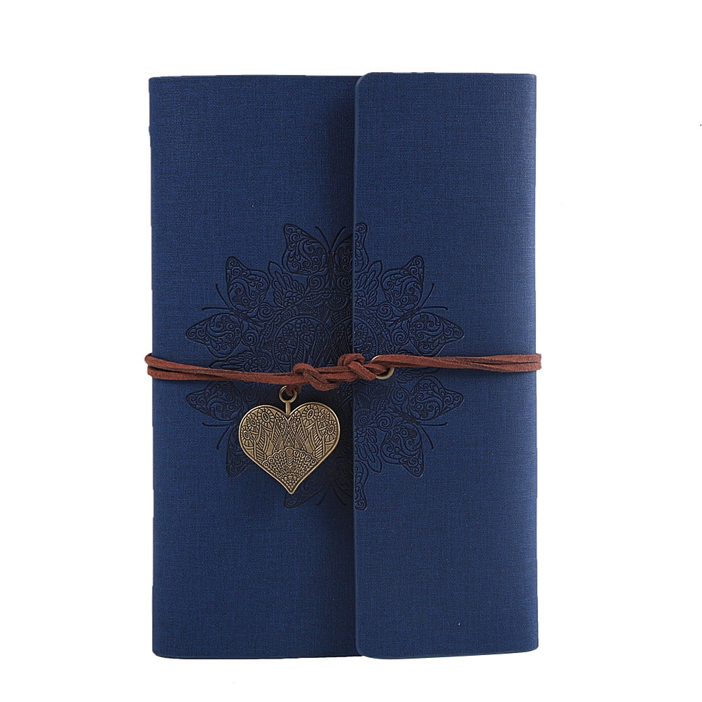 1 Pc A6 Retro Notebook Rope Winded Notebook Loose-Leaf Diary Travel ...