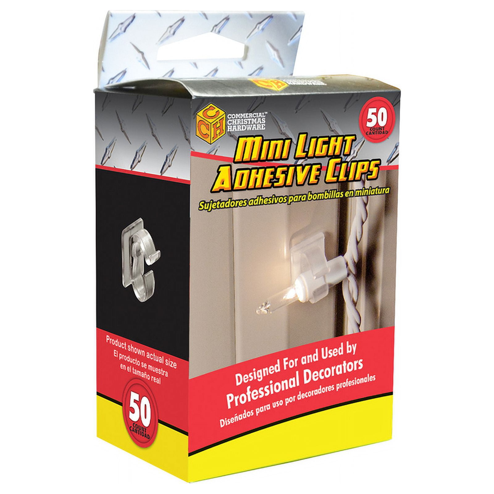 1 Pc, Adams .75 In. Mini Adhesive Light Clips 50 Pk - Walmart.com