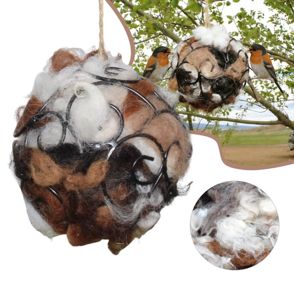 1 Pc Alpaca Nesting Heart,Alpaca Bird Nesting Material,Handmade Fiber ...