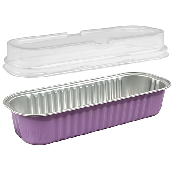 1 Pc Aluminum Foil Loaf Pan, Mini Loaf Pan with Lid, Disposable Baking ...