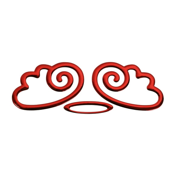 1 Pc Angel Round Wings Pattern Car Bumper Sticker Decal Waterproof Soft ...