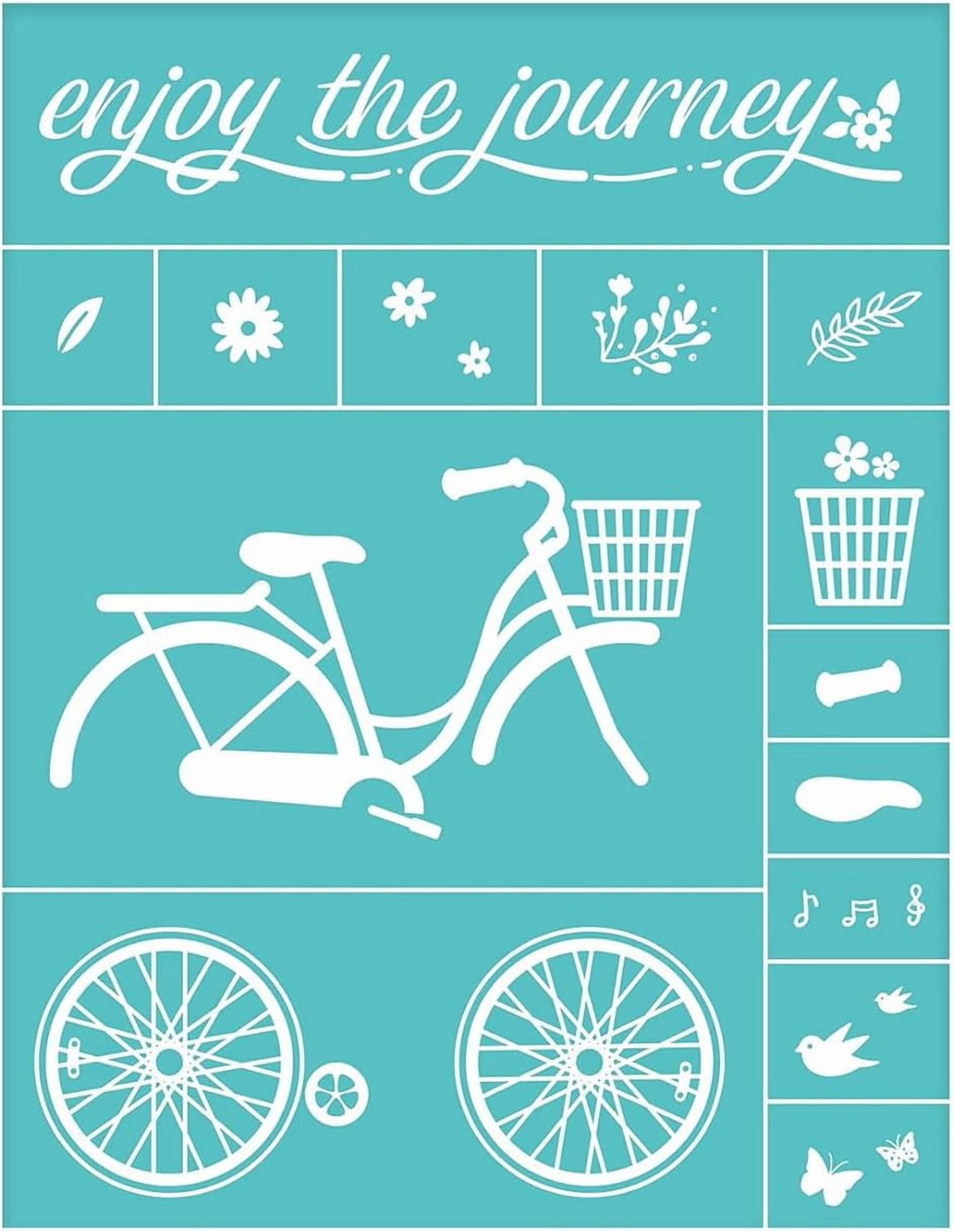 1 Pc Bicycle Printing Stencil Self-Adhesive Silk Screen Printing ...