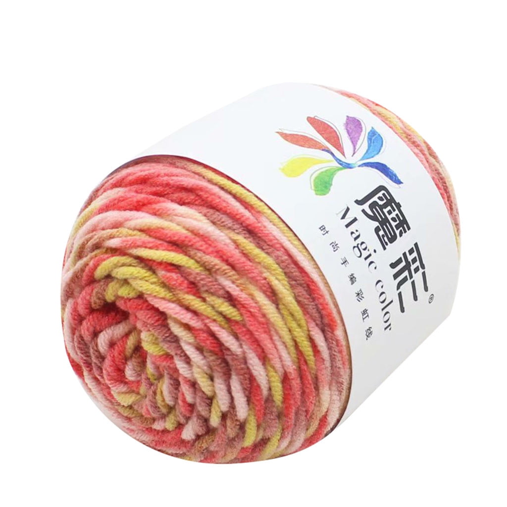 1 Pc Blanket Bulky Wool Yarn Beginner Easy Yarn for Crocheting and ...