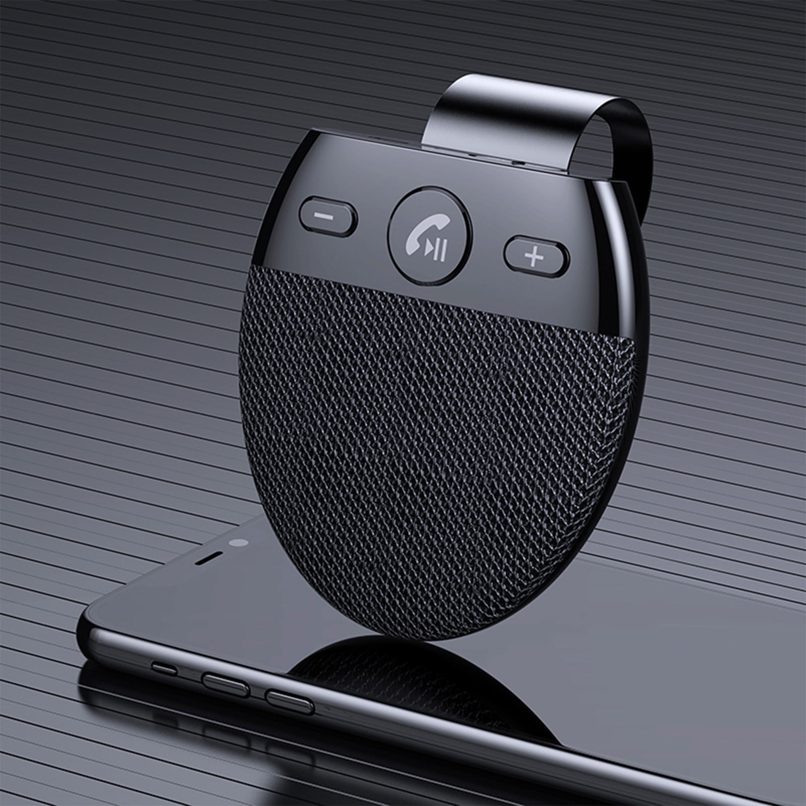 1 Pc Bluetooth Car Kit Hands-Free Speakerphone — 3.3in x 3.1in x 0.8in ...