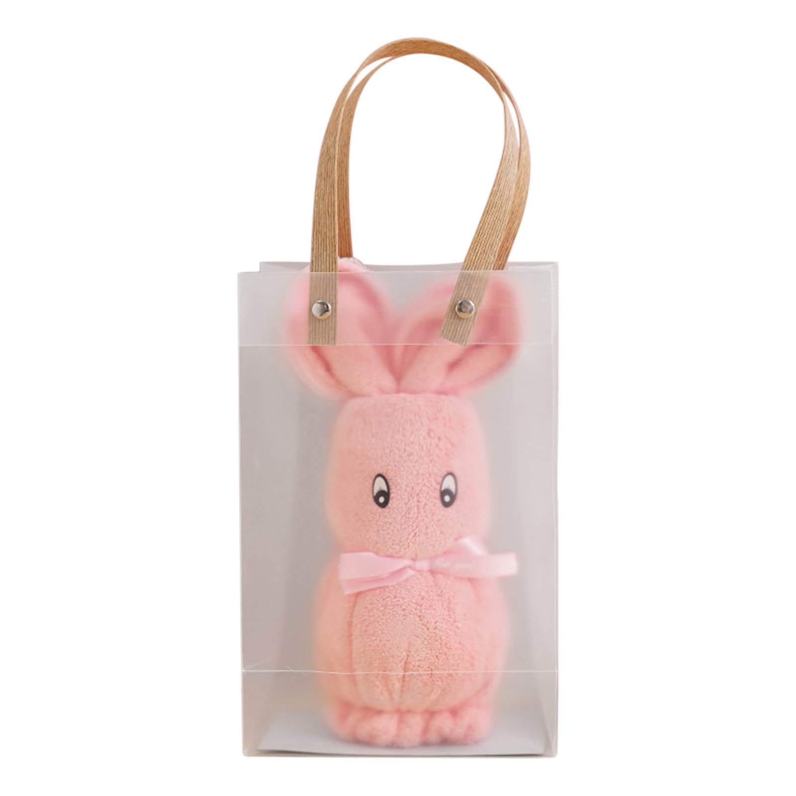 1 Pc Bunny Face Towel — 13.8in x 29.5in, Soft High Density Velvet Bath ...