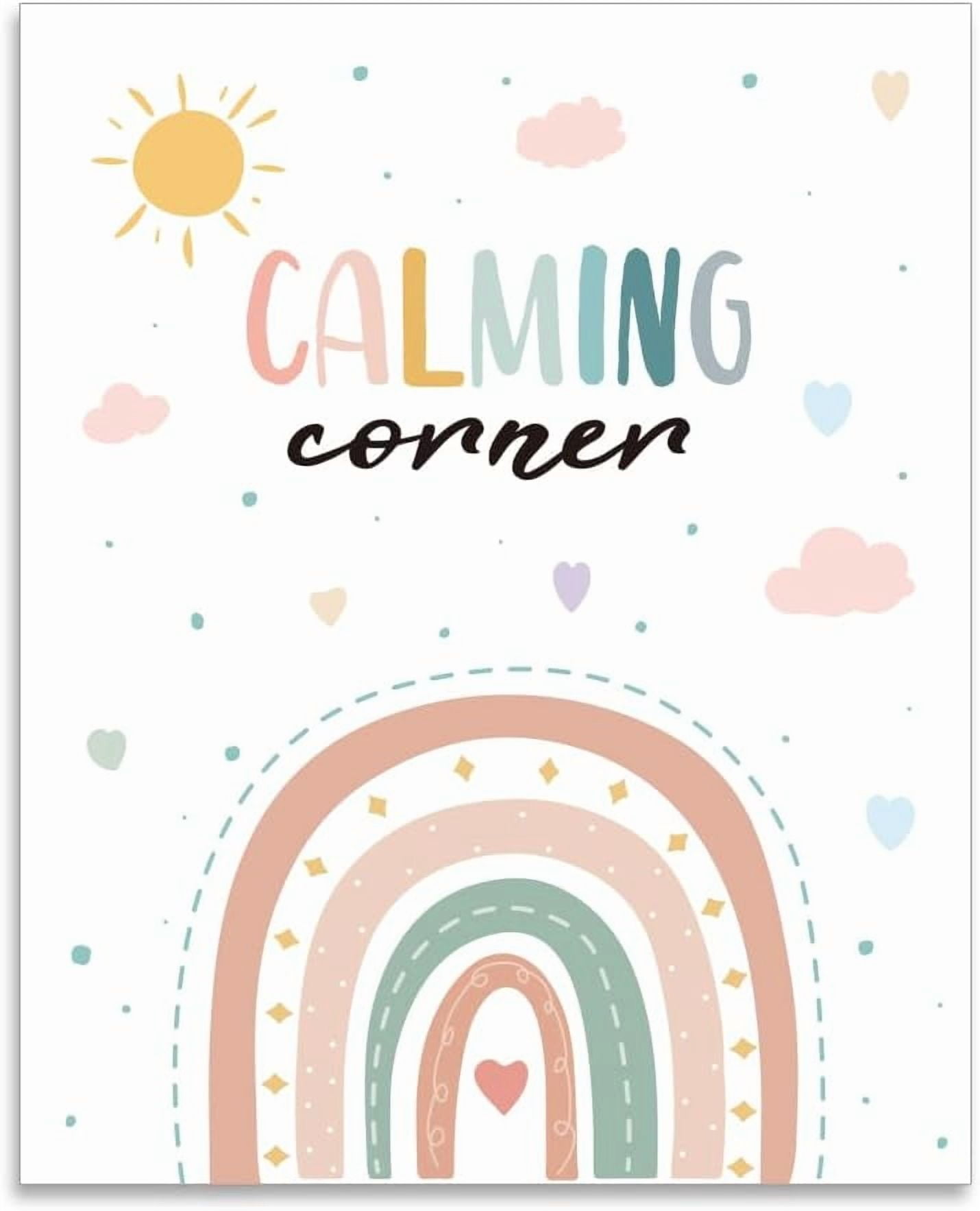 1 Pc Calming Corner Mental Health Wall Poster Boho Classroom Decor ...