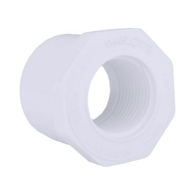 1 Pc, Charlotte Pipe Schedule 40 1-1/2 In. Spigot X 1 In. D Fpt Pvc ...