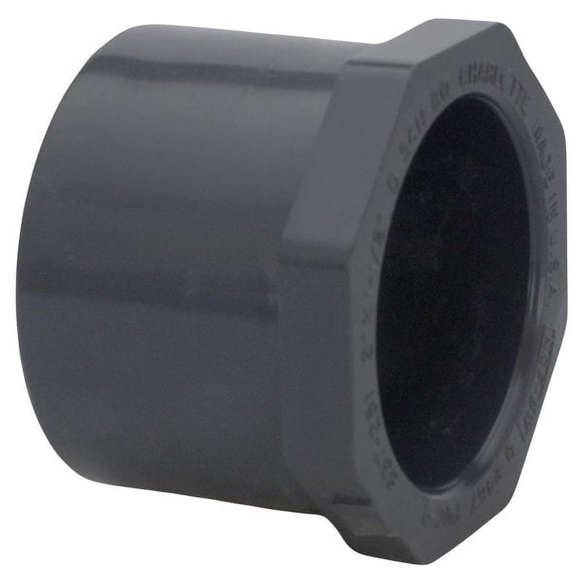 1 Pc, Charlotte Pipe Schedule 80 2 In. Spigot X 1-1/4 In. D Slip Pvc ...