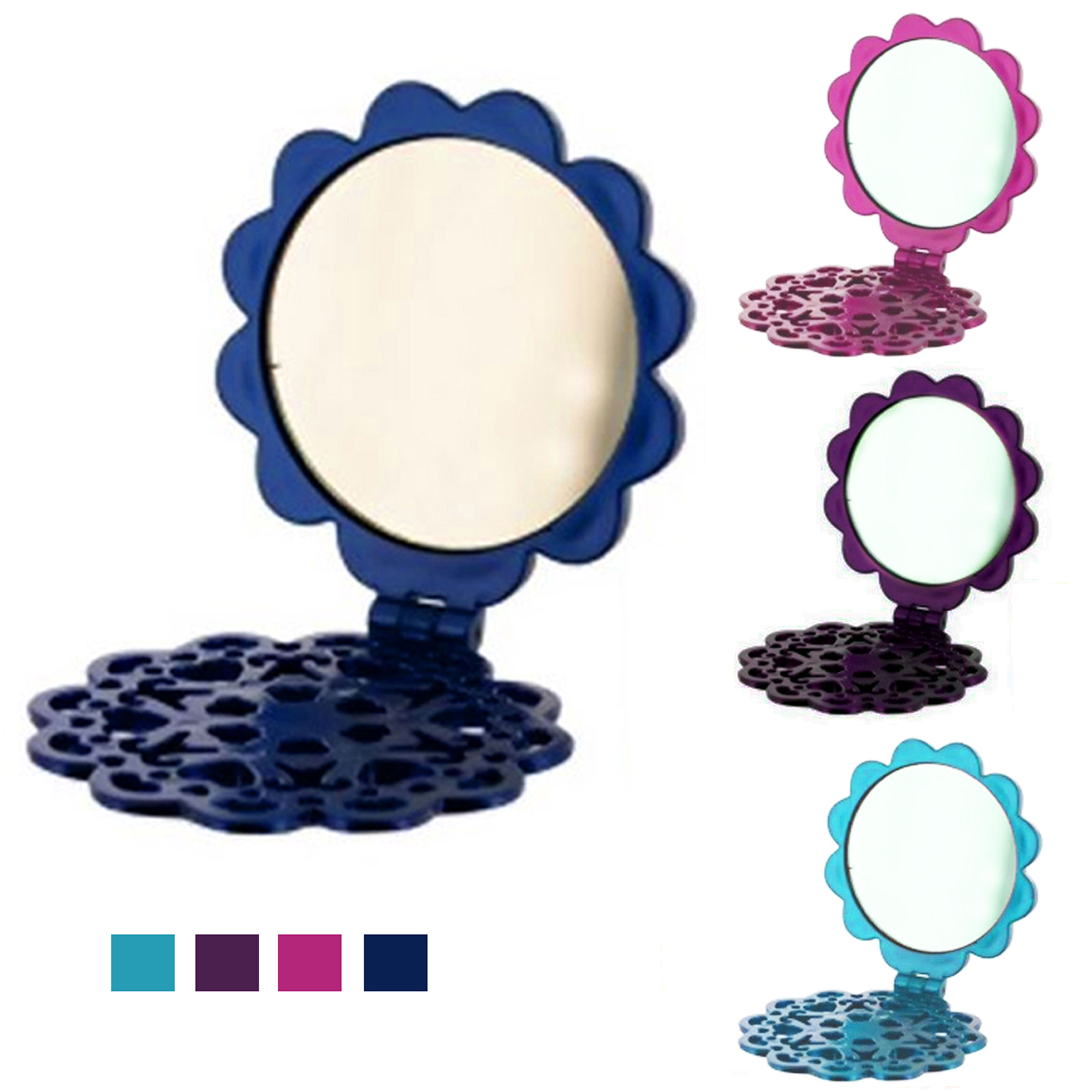 1 Pc Compact Pocket Handbag Mirror Makeup Cosmetic Travel Purse Folding ...