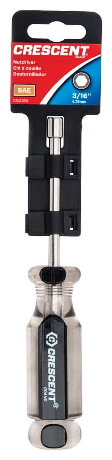 1 Pc, Crescent 3/16 In. Sae Tri-Lobe Nut Driver 6.75 In. L 1 Pc ...