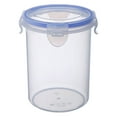 1 Pc Cylinder Food Storage Container with Airtight Lid, Plastic Kitchen ...