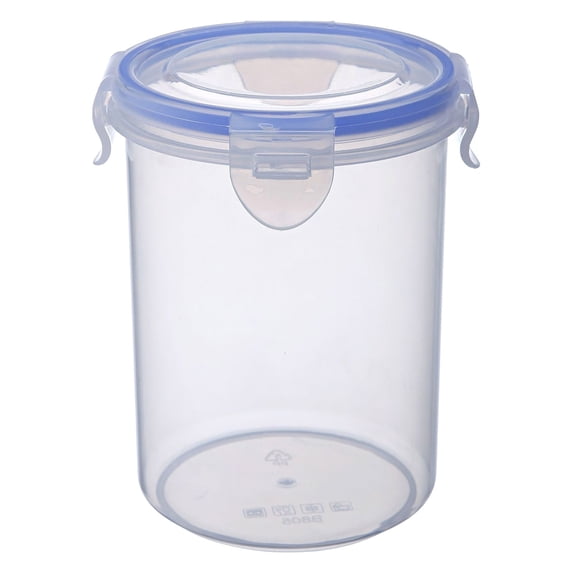 1 Pc Cylinder Food Storage Container with Airtight Lid, Plastic Kitchen ...