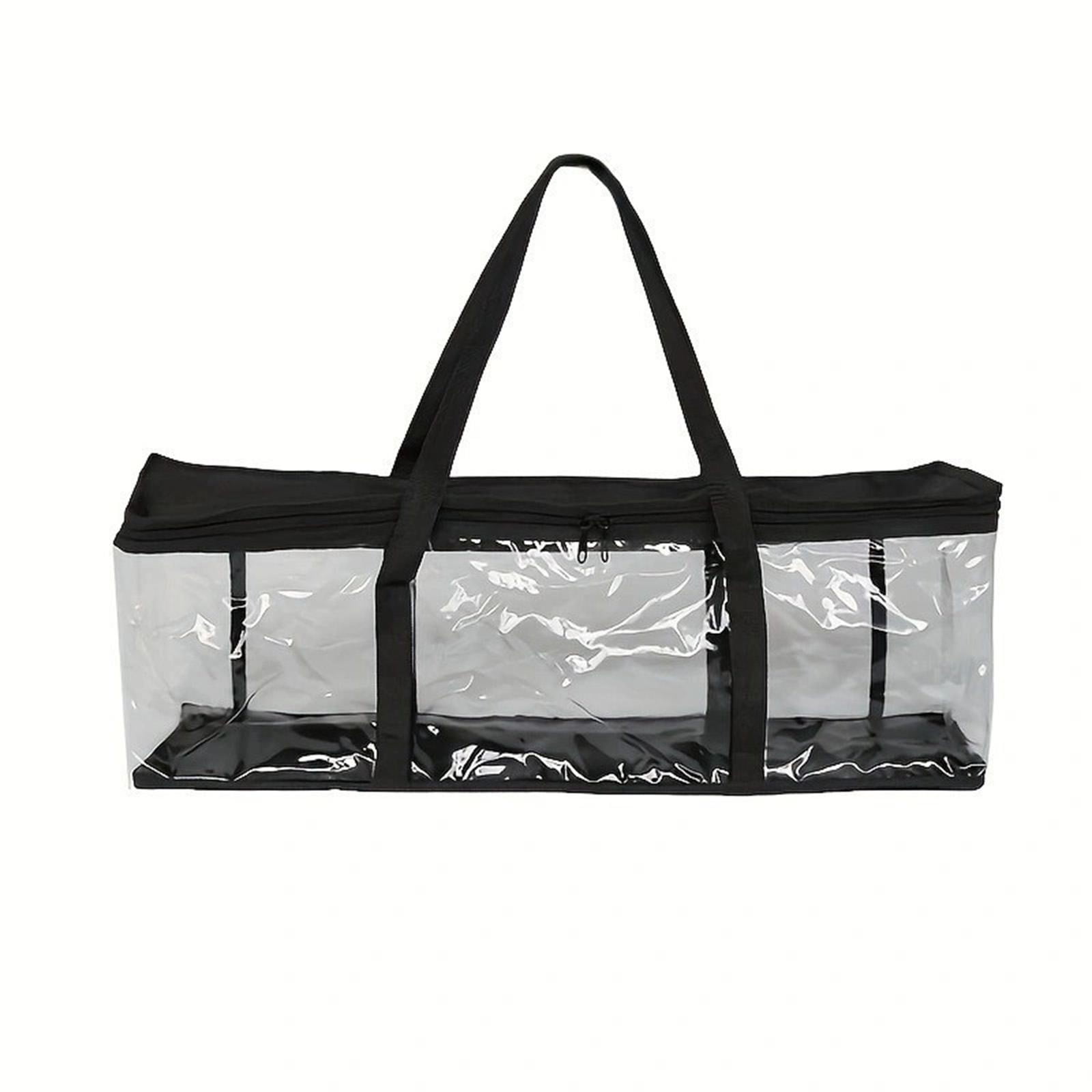 1 Pc DVD Storage Bag Case - Clear PVC Organizer, Triple-Stitched ...
