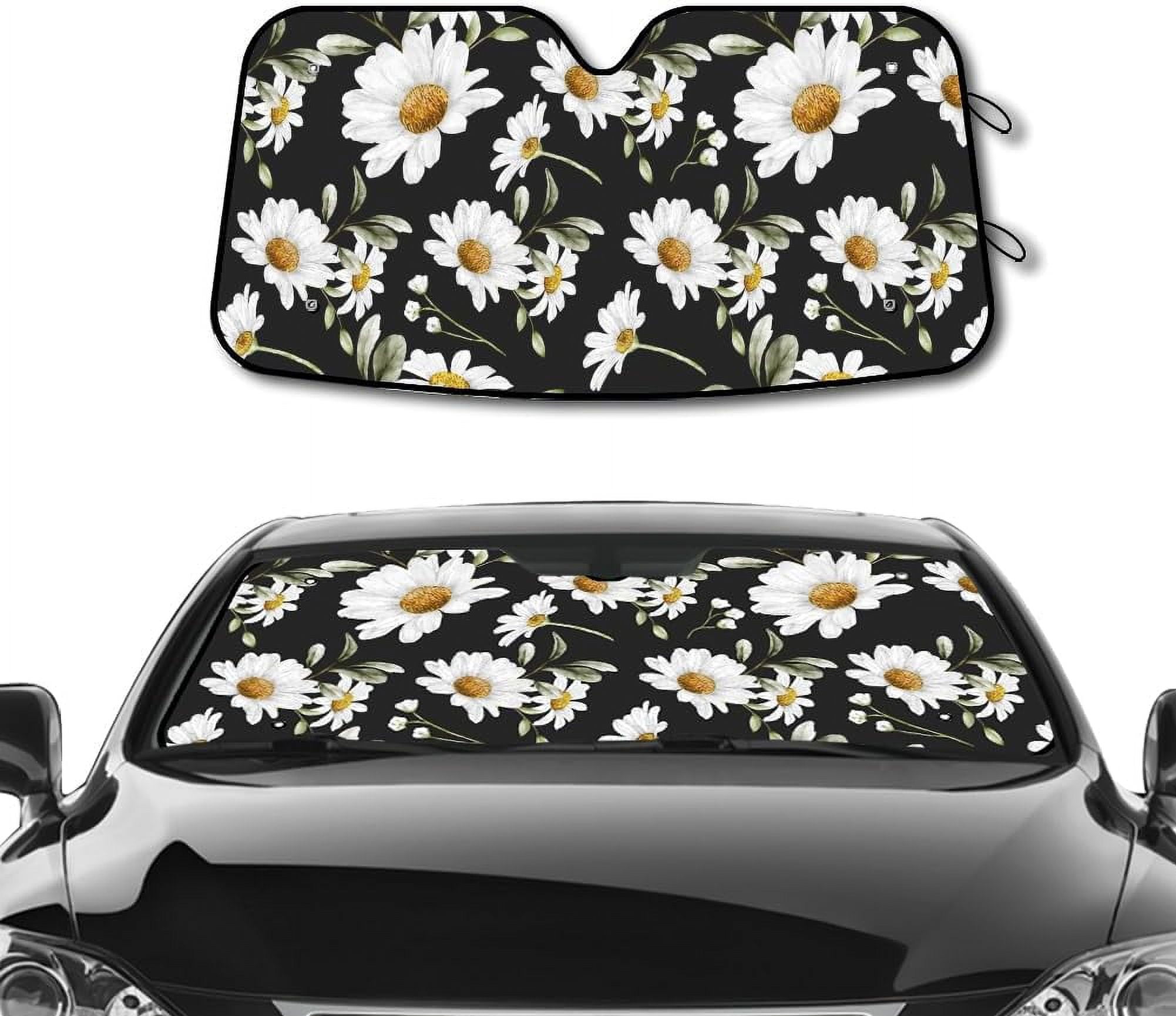 1 Pc Daisy Car Window Sun Shade Sun Glare Blocking April Daisy Flower ...