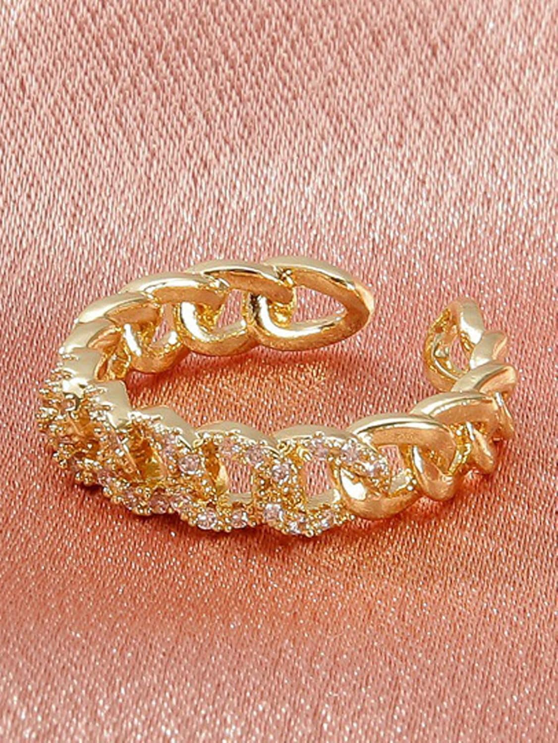 1 Pc Diamond Chunky Open Stackable Ring Promise Ring Trendy Elegant ...