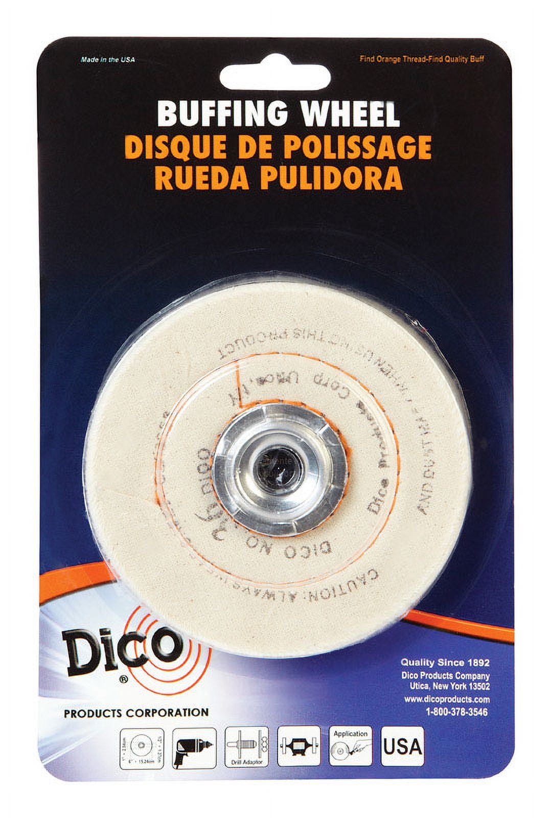 1 Pc, Dico 4 In. Buffing Wheel - Walmart.com