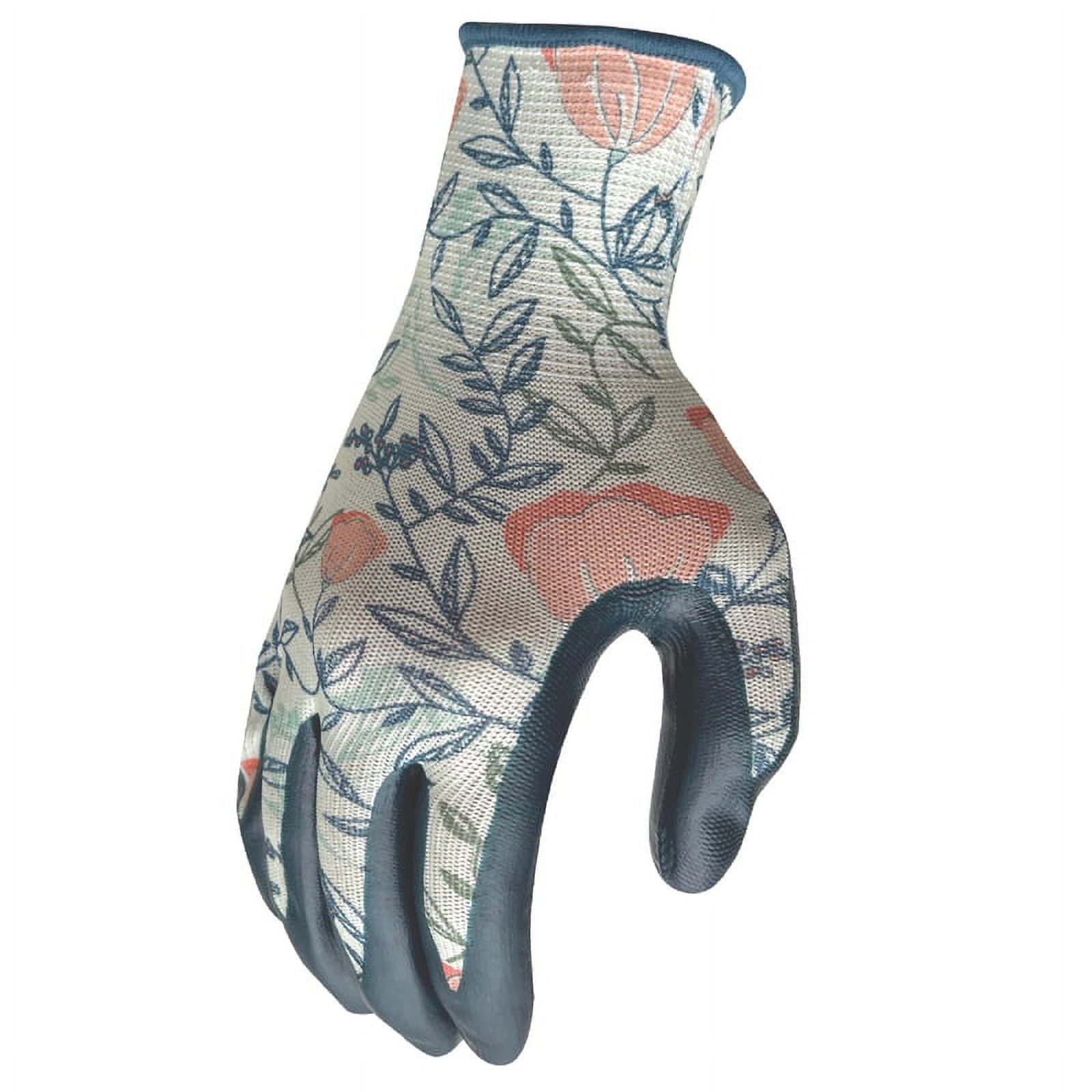 1 Pc, Digz L Nitrile Multicolored Gardening Gloves - Walmart.com