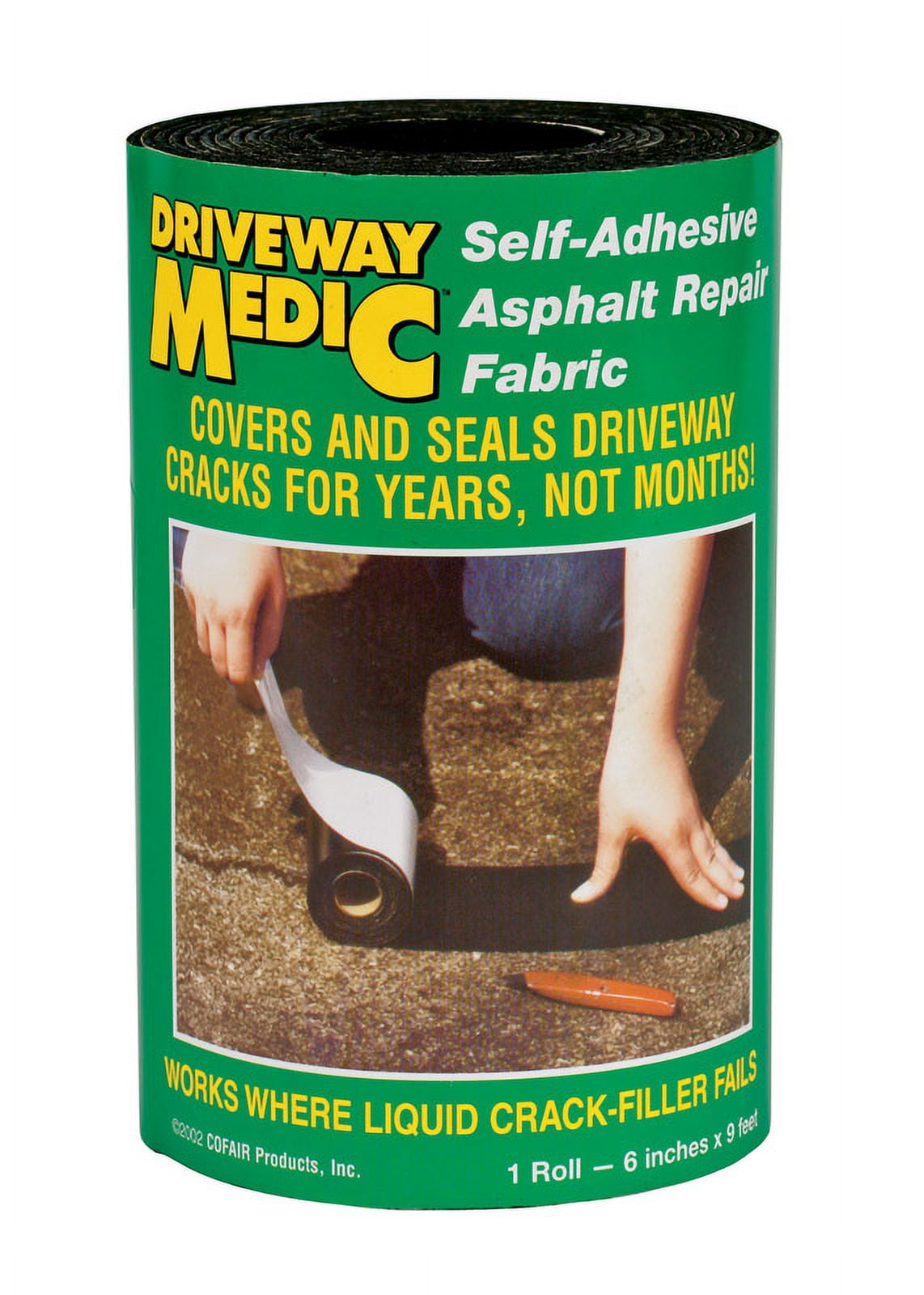 1 Pc, Driveway Medic Black Asphalt Repair 0 Lb - Walmart.com