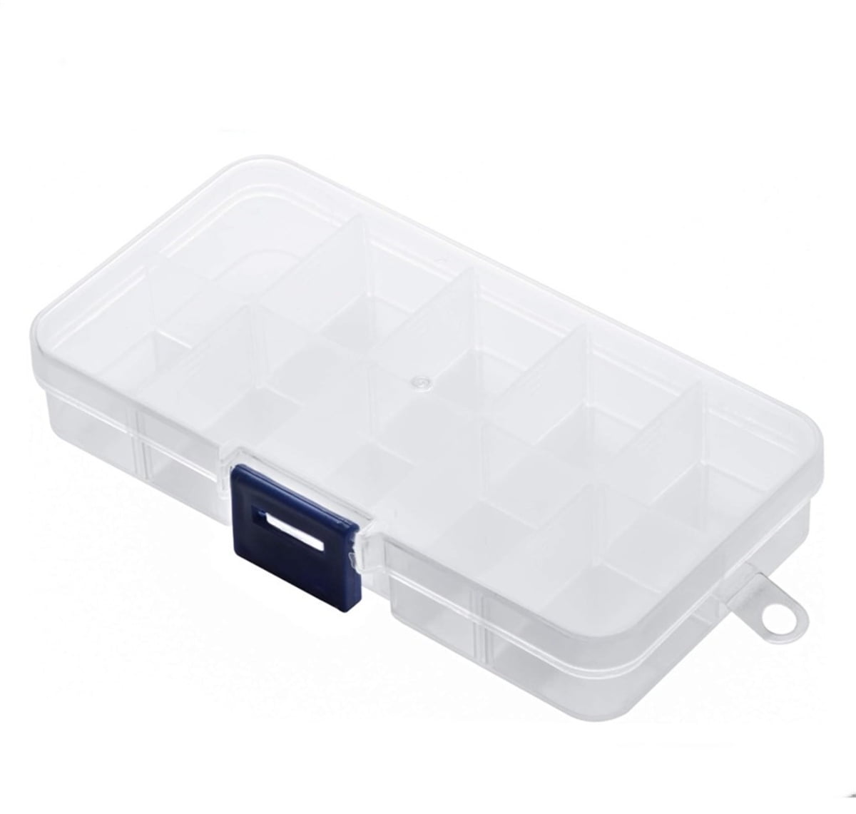 1 Pc Durable Plastic Container Case,Clear Fixed 10 Grids Organizer Box ...