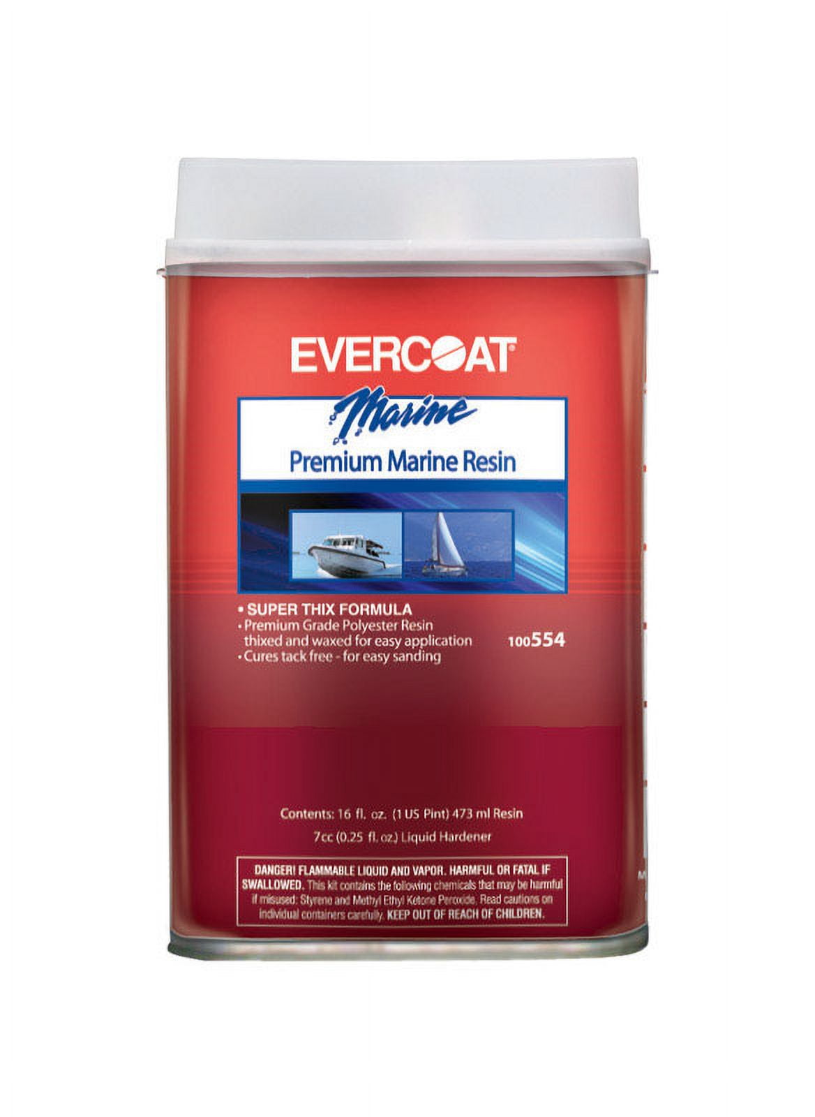 1 Pc, Evercoat Marine Resin 1 Pt - Walmart.com
