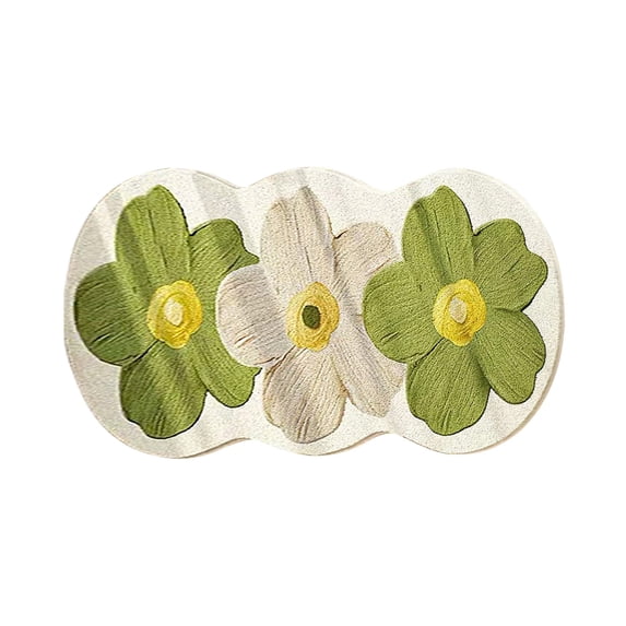 1 Pc Flower Bath Rug Flower Bath Mat for Bathroom Floor Small Anti Slip ...