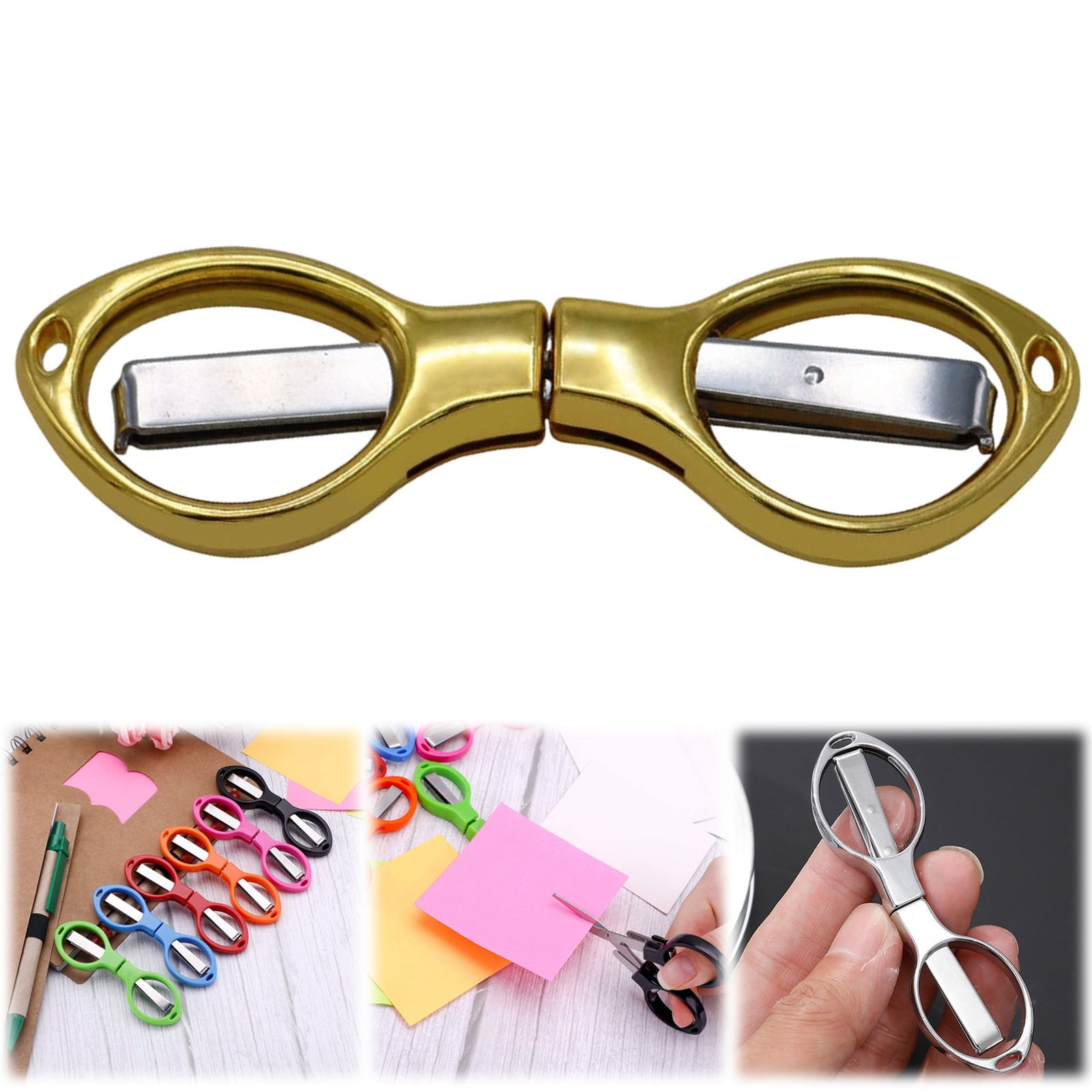 1 Pc Folding Travel Scissors, 3.8 inch Mini Stainless Steel Scissors ...