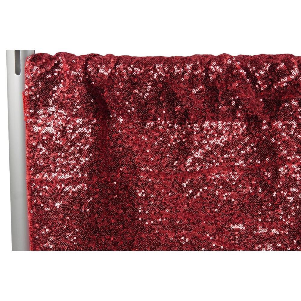 1 Pc, Glitz Sequin 10Ft H X 52" W Drape/Backdrop Panel - Apple Red For ...