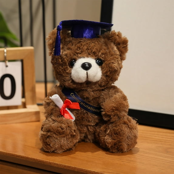 1 Pc Graduation Stuffed Animal Plush Toy — 7.1in Tall, Soft Souvenir Gift for Graduation ...