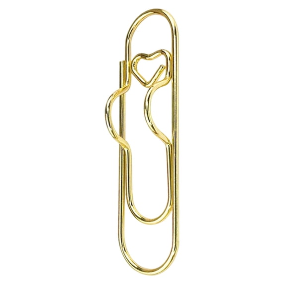 1 Pc Heart Paper Clip Pen Holders Metal Pen Clips for Notebook ...