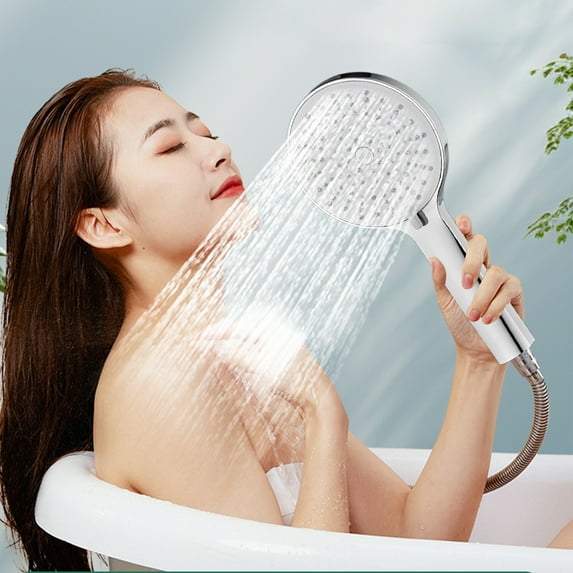 1 Pc High Pressure Handheld Showerhead — 5 Spray Modes, Powerful Flow ...