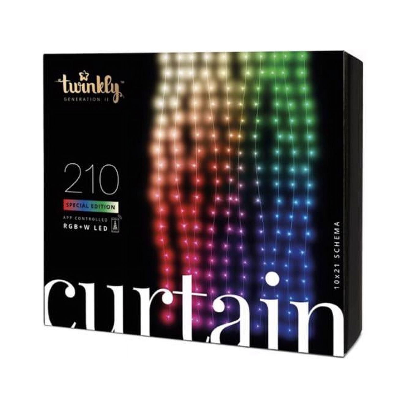 1 Pc, Holiday Bright Lights Twinkly Led Mini Multicolored 210 Ct String ...