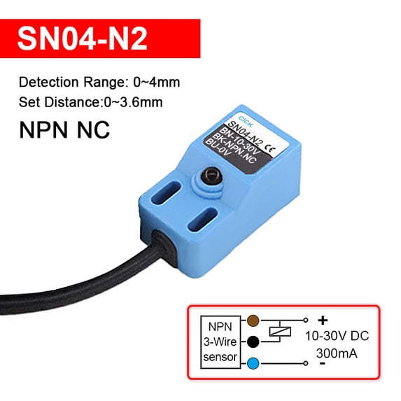 1 Pc Inductive Square Proximity Switch SN04-N1 SN04-P1 SN04-D1 Metal ...