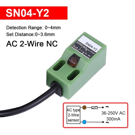 1 Pc Inductive Square Proximity Switch SN04-N1 SN04-P1 SN04-D1 Metal ...