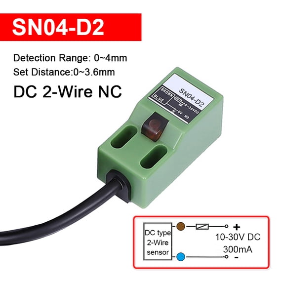1 Pc Inductive Square Proximity Switch SN04-N1 SN04-P1 SN04-D1 Metal ...