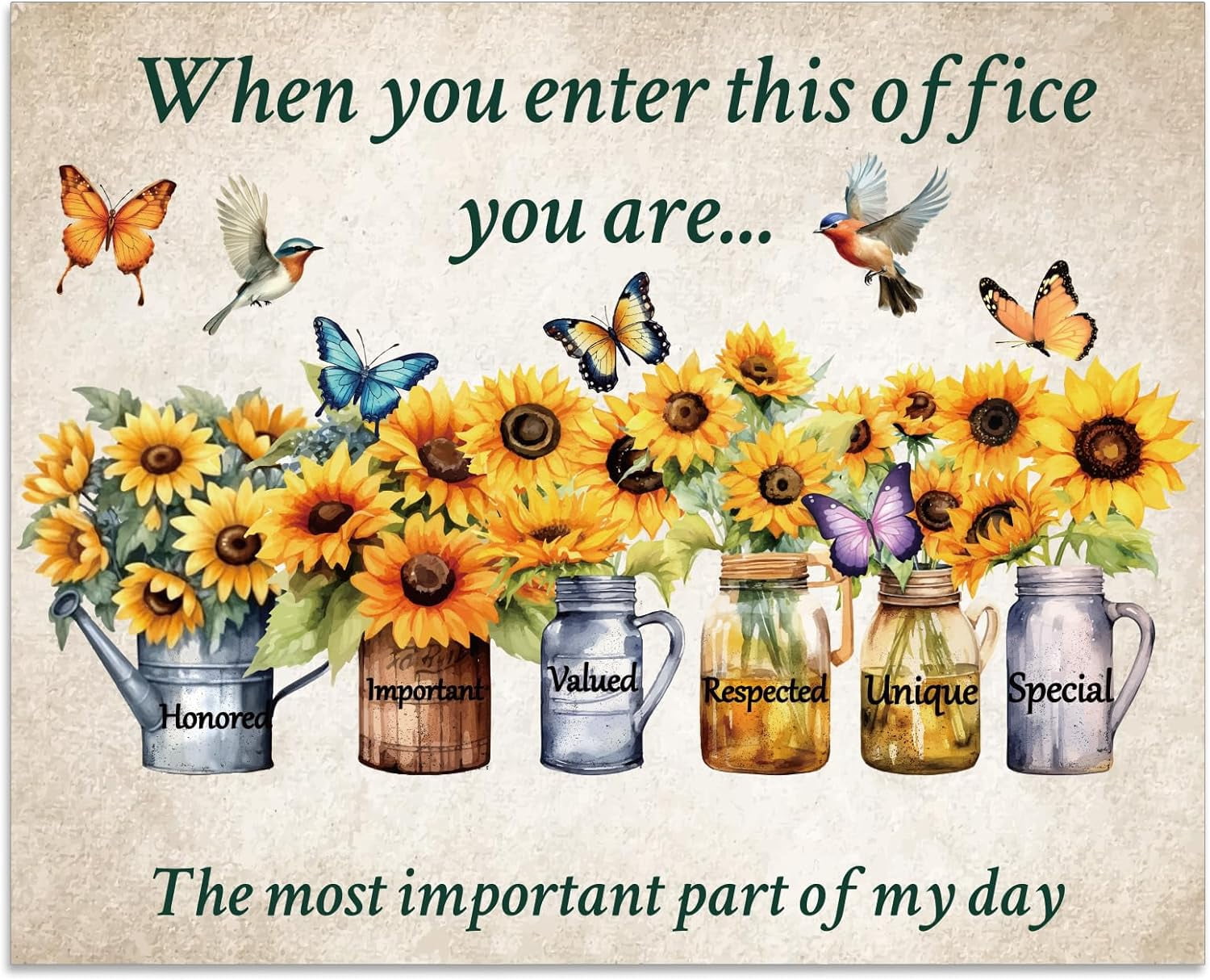 1 Pc Inspirational Office Wall Posters When You Enter This Office ...