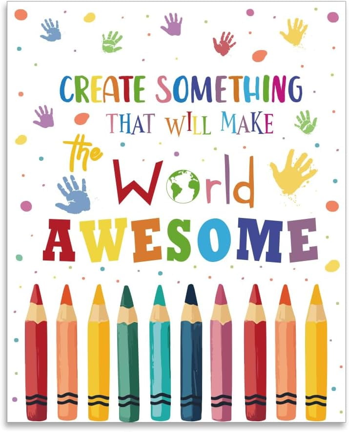 1 Pc Inspirational Positive Wall Poster Create Something That Will Make ...