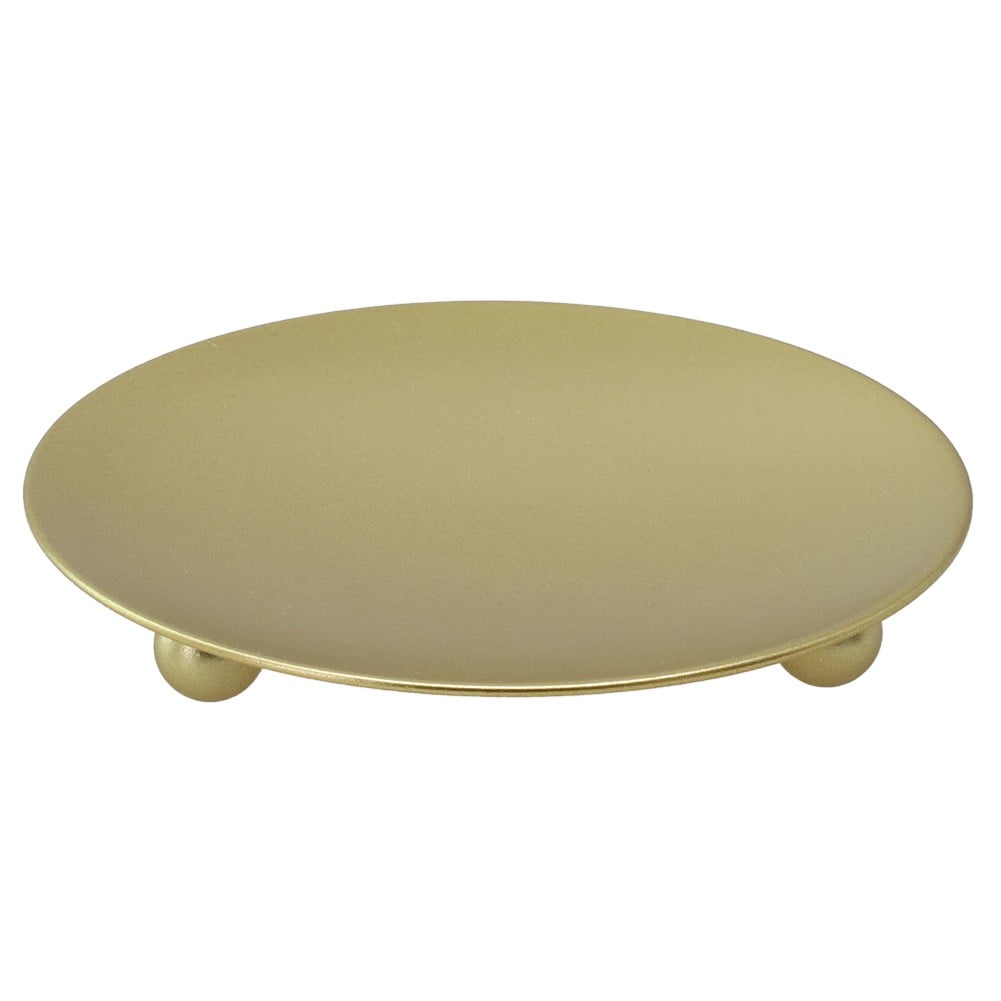 1 Pc Iron Black Gold Plated Candle Holders Pillar Metal Plate For ...