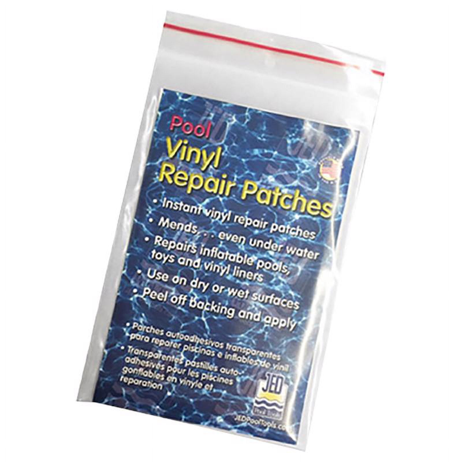 1 Pc, Jed Pool Tools Vinyl Pool Repair Kit 3 In. W X 5 In. L - Walmart ...