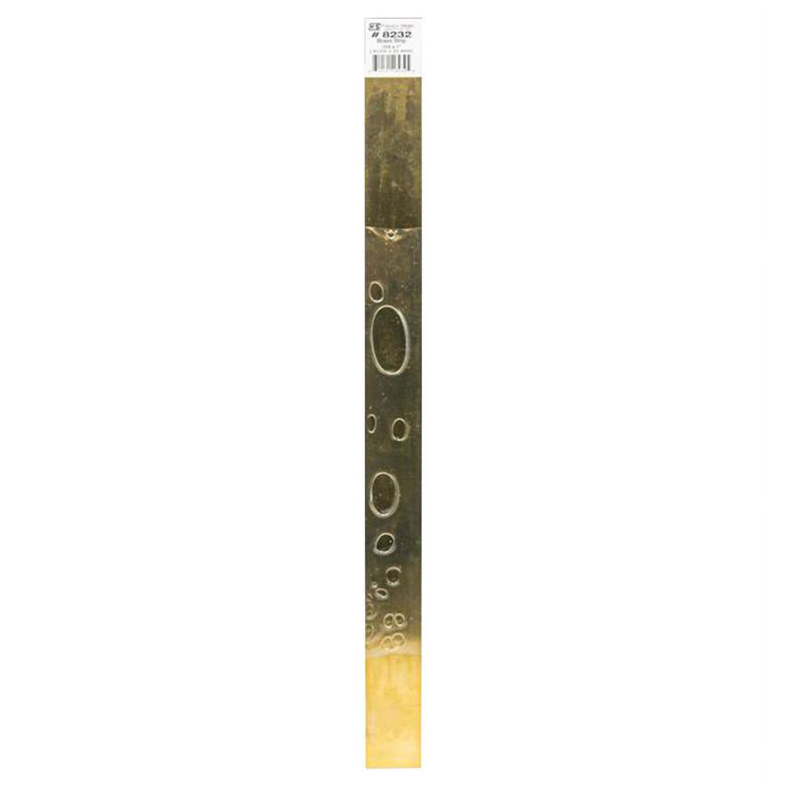 1 Pc, K&S 0.016 In. X 1 In. W X 12 In. L Mill Brass Plain Metal Strip ...
