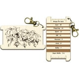 1 Pc Knitting Needle Gauge Multifunctional Wood Spinning Control Card ...