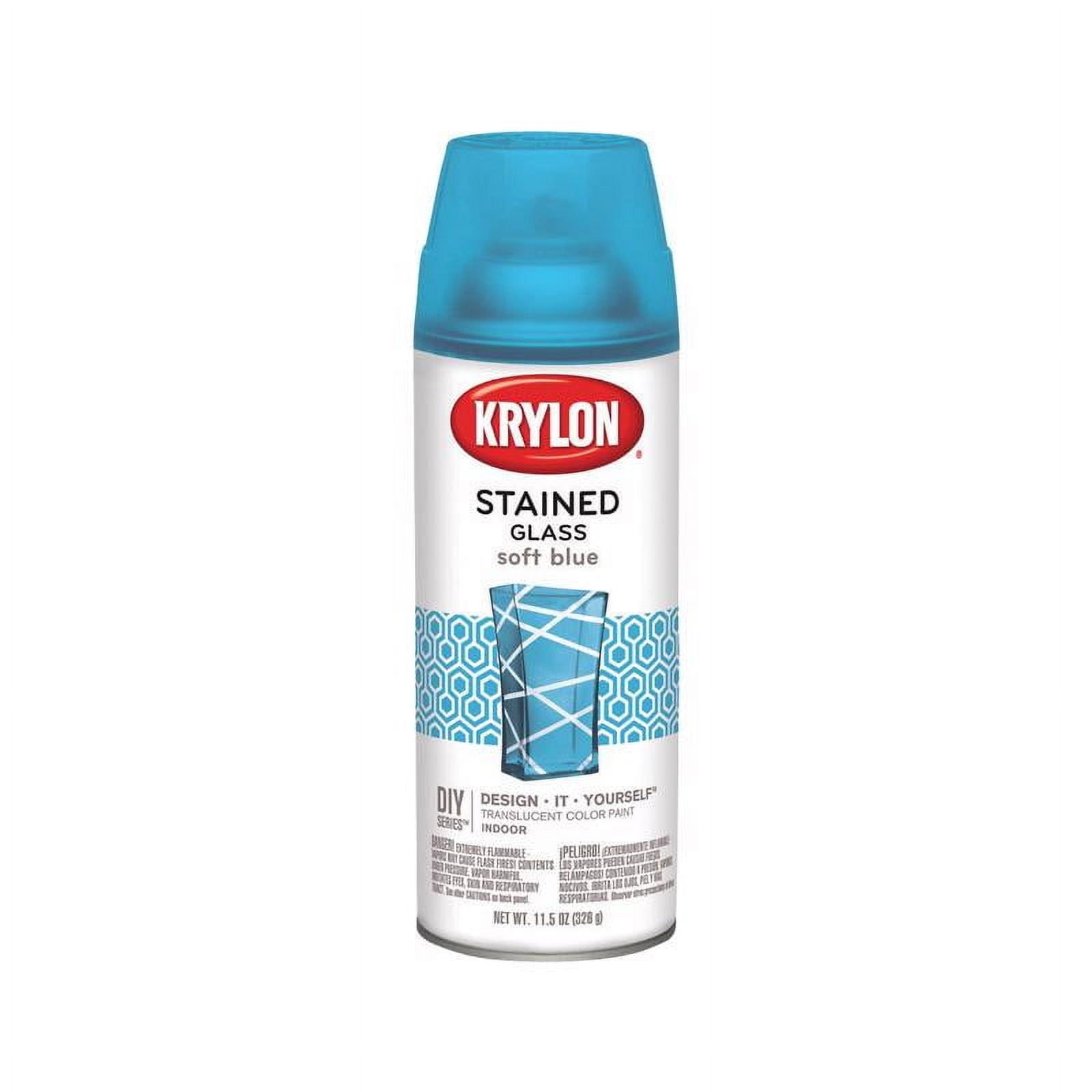 1 Pc, Krylon Stained Glass Translucent Soft Blue Spray Paint 11.5 Oz ...