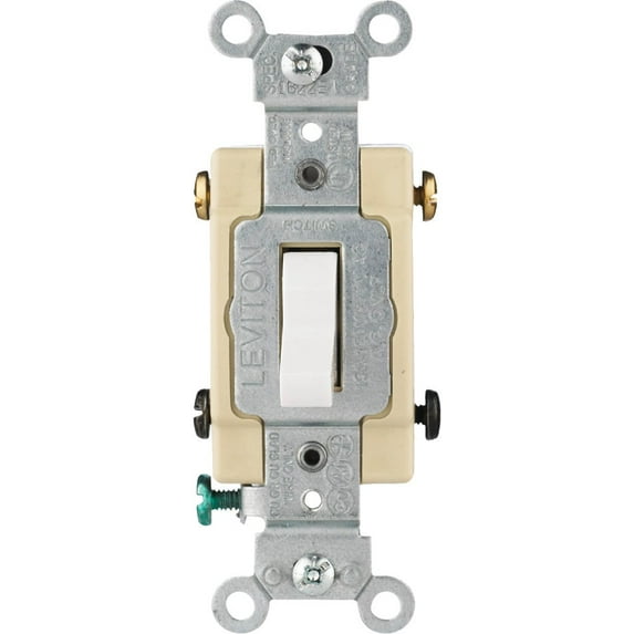 Leviton 4-Way Switch Quiet Commercial - 15A Grounded - 1 Pc, White ...