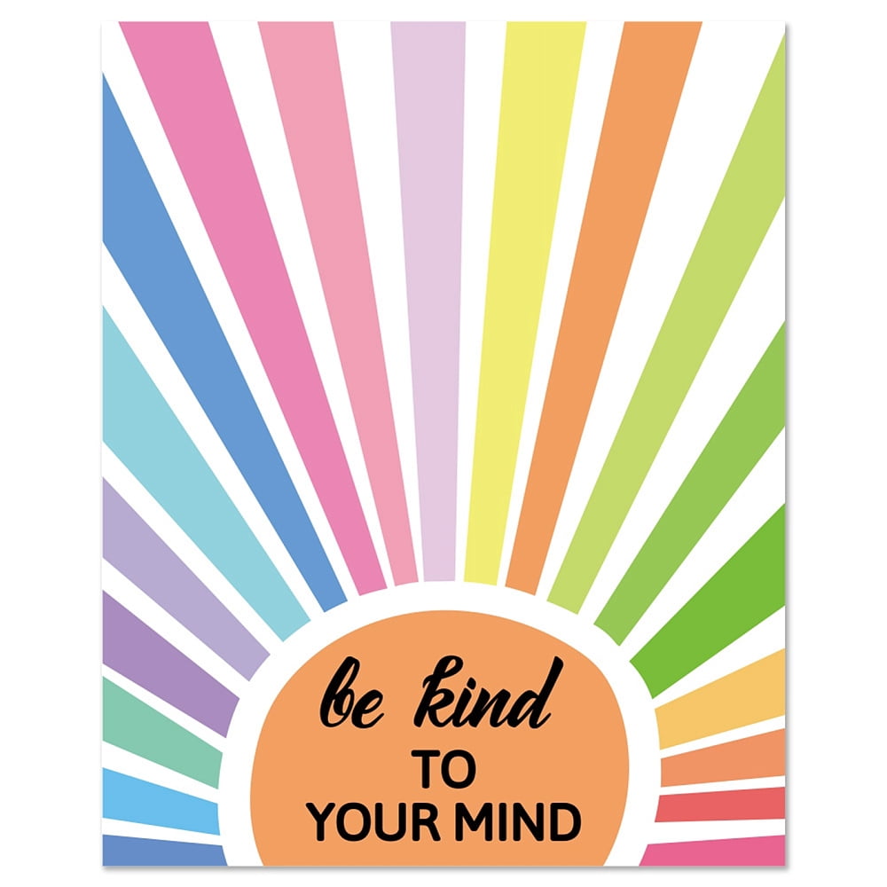 1 Pc Mental Health Poster Be Kind to Your Mind Office Decor Boho ...