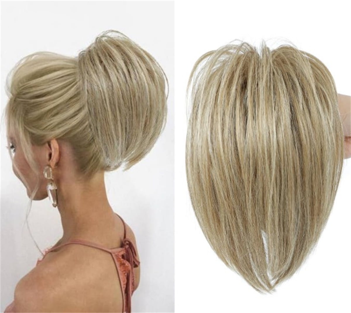 1 Pc Messy Bun Hair Piece,Synthetic Fiber Wig,Claw Clip in Hair Buns ...