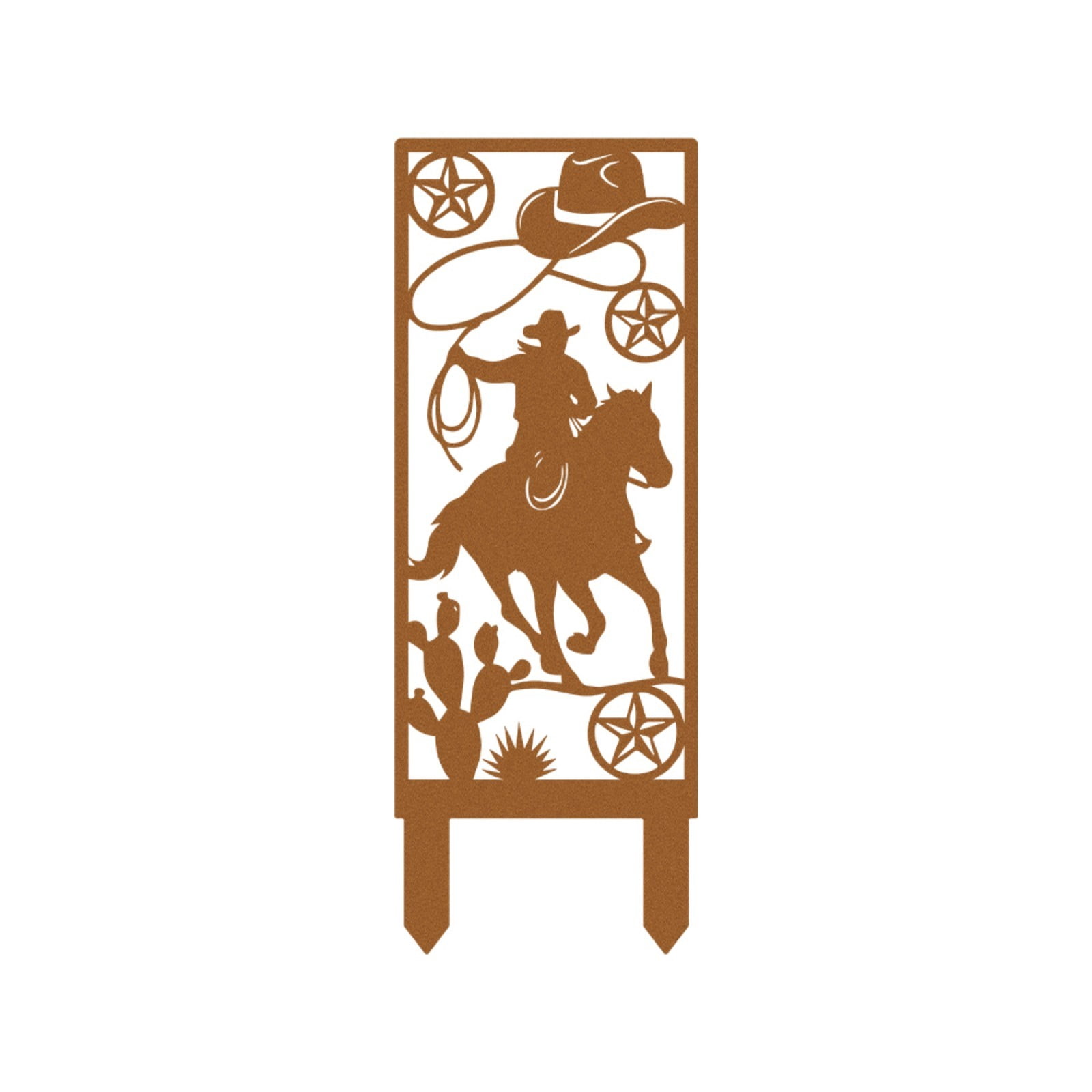 1 Pc Metal Garden Stake Deer Silhouette, Rustic Metal Yard Art Panel ...
