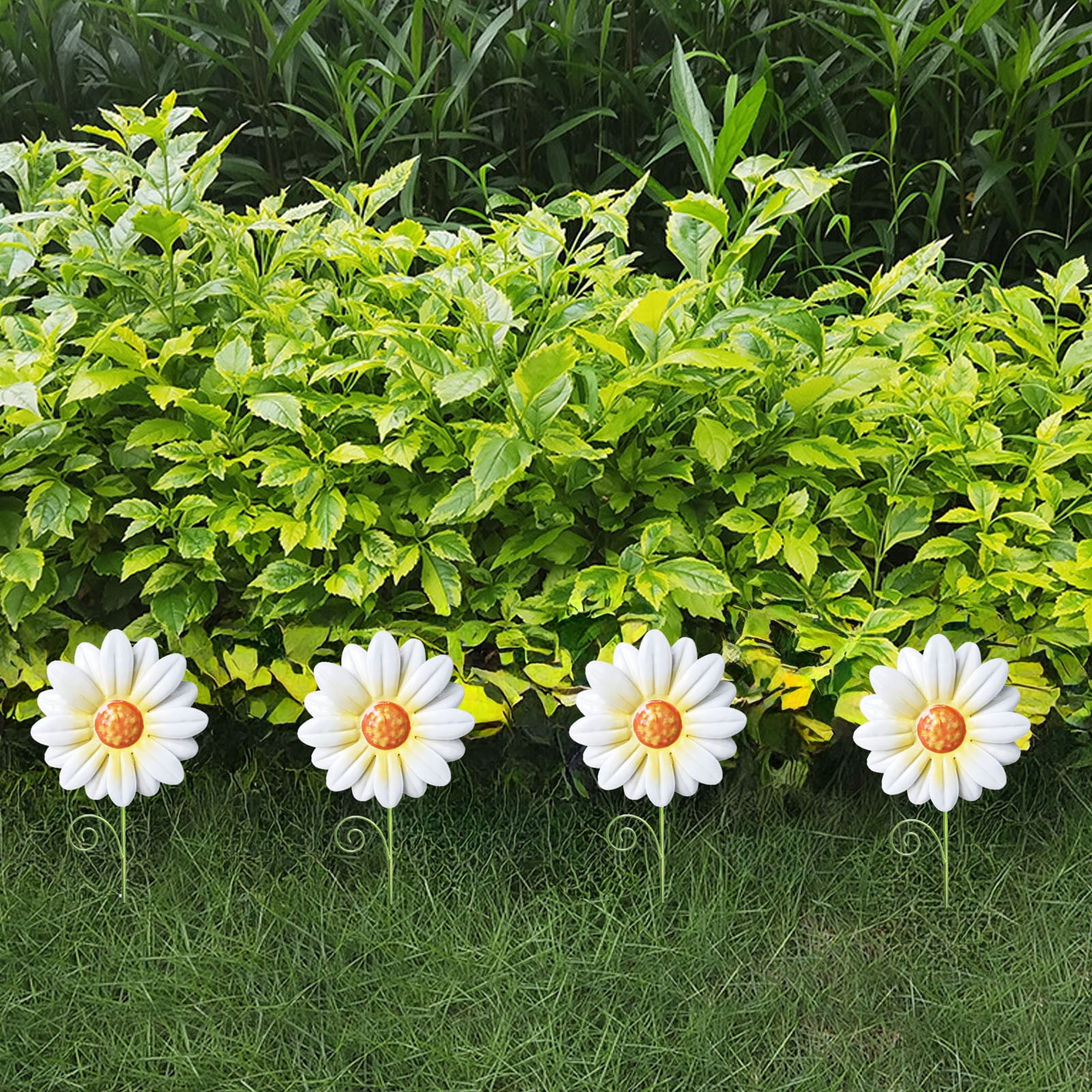 1 Pc Metal Sunflower Garden Stakes Art Decor - Outdoor Flower Stick for ...