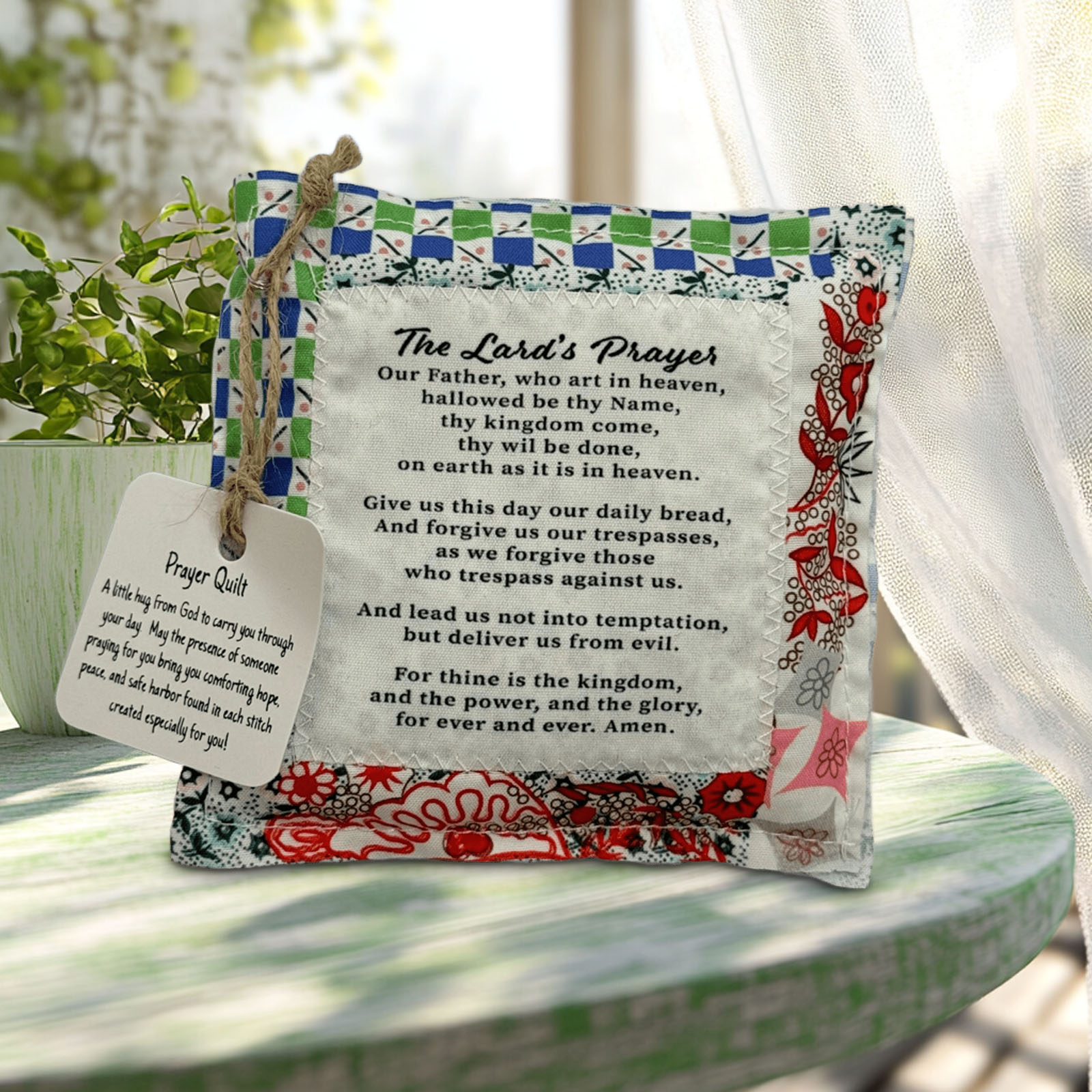 1 Pc Mini Vintage Pocket Prayer Quilt Scripture Prayer Quilt Squares ...