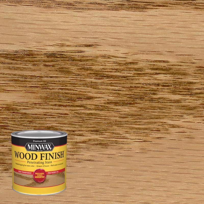 1 Pc, Minwax Wood Finish Semi-Transparent Fruitwood Oil-Based Penetrating Wood Stain 0.5 Pt ...